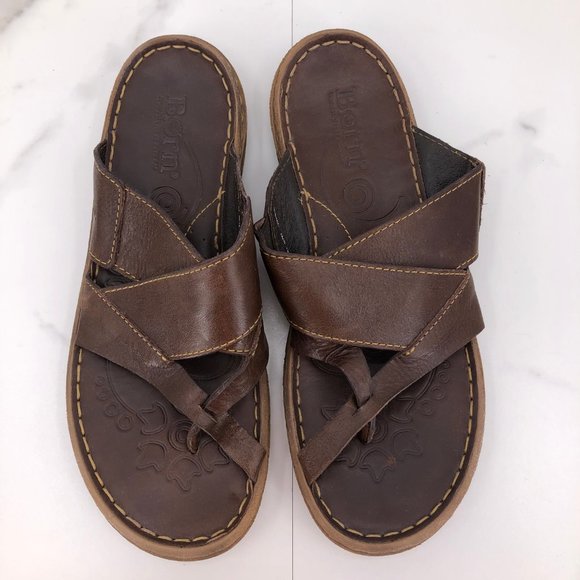 Born | Shoes | Like New Born Brown Strappy Brown Sandals | Poshmark